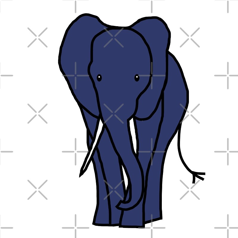 "Big Blue Elephant" by ellenhenry | Redbubble