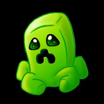 "Cute Creeper Parody Face Sticker" Shower Curtain for Sale by ApexArtz ...