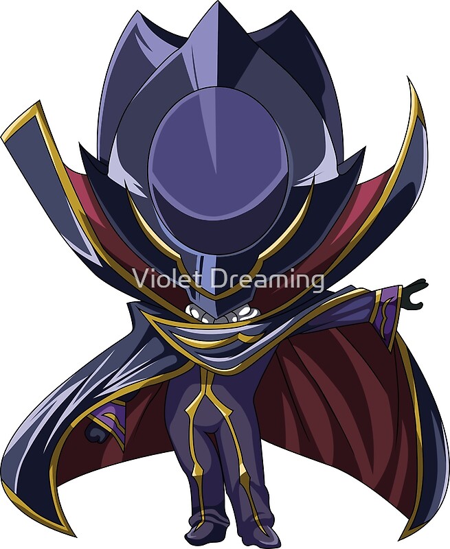 "Lelouch vi Britannia, Masked Ver. (Chibi)" by Hakea Dreaming | Redbubble