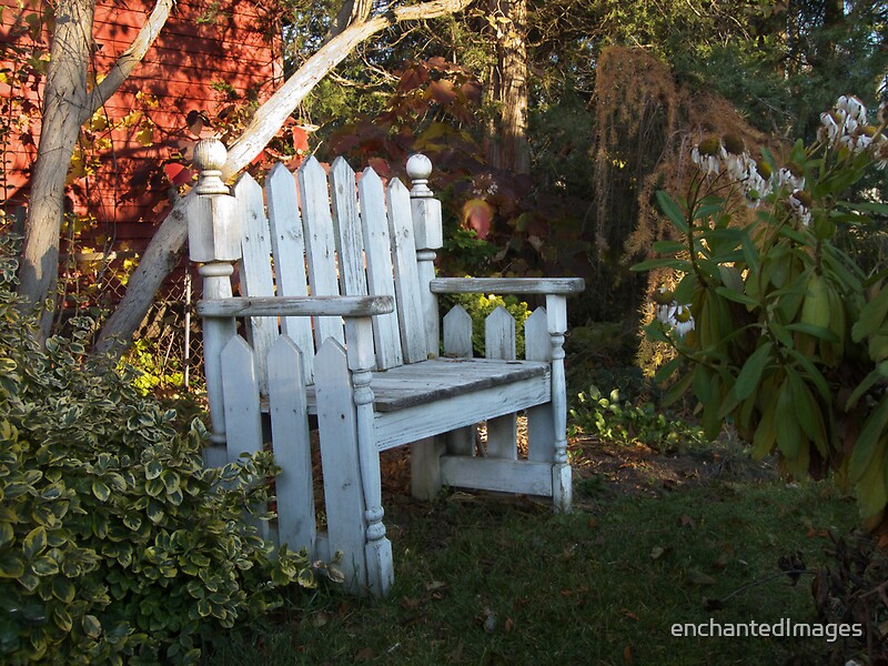 "November Bench II" by enchantedImages | Redbubble