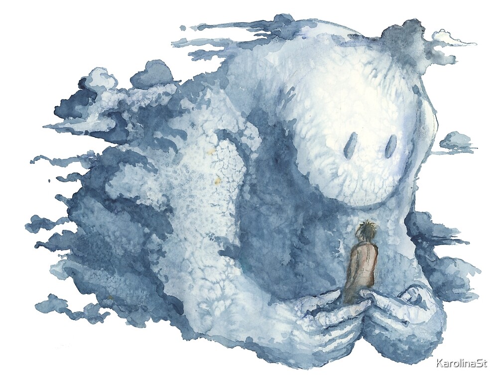 "The cloud friend" by KarolinaSt | Redbubble