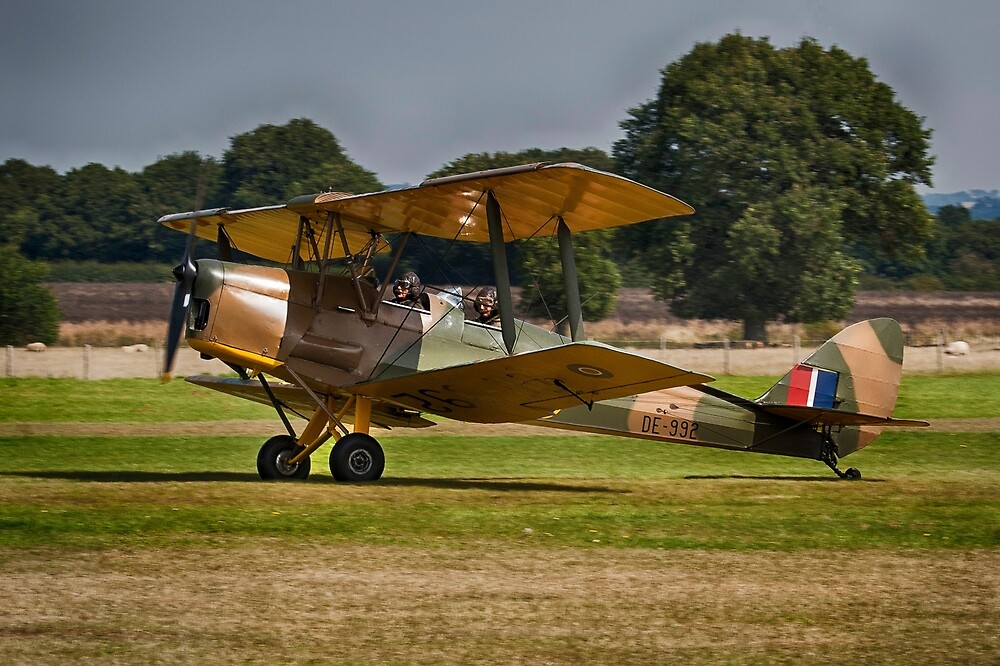 "RAF Tiger Moth" by Dave Godden | Redbubble