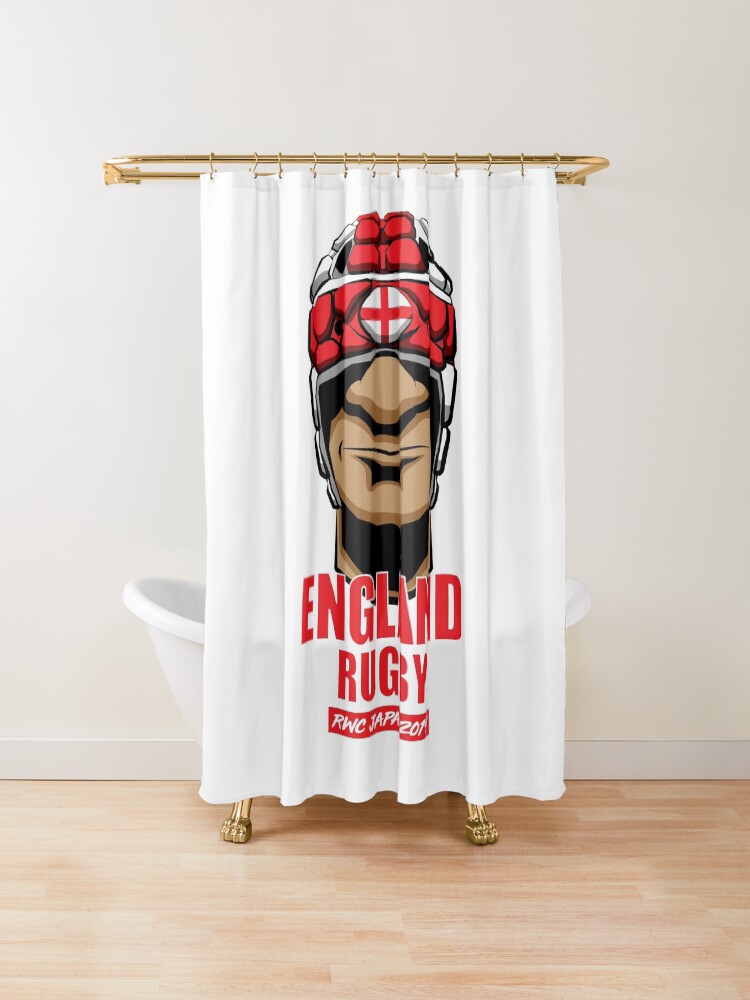 "England Rugby RWC Japan 2019" Shower Curtain by Helepictor | Redbubble