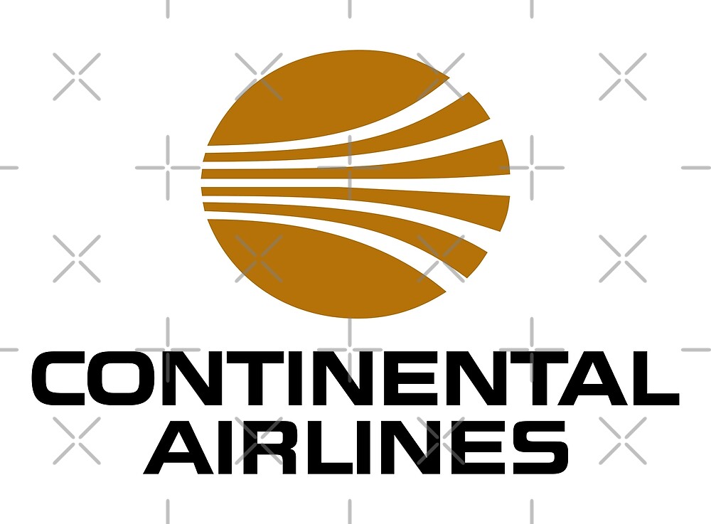 "Continental Airlines - Vintage Logo" by epitomegirl | Redbubble