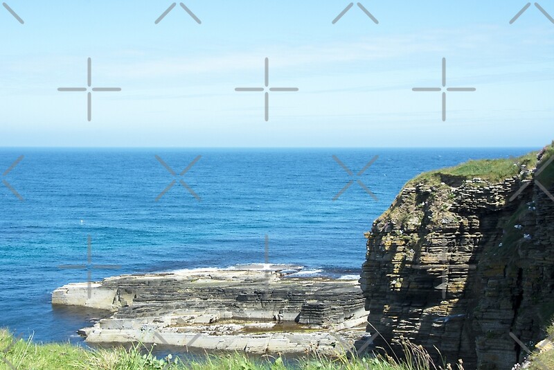 "Rocks and raised ledge in sea" by SiobhanFraser | Redbubble