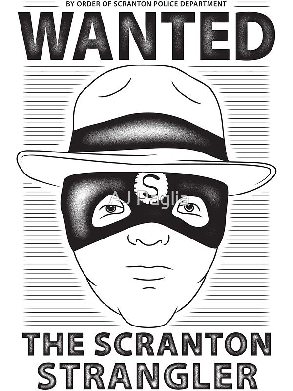 "The Scranton Strangler" Stickers by AJ Paglia | Redbubble