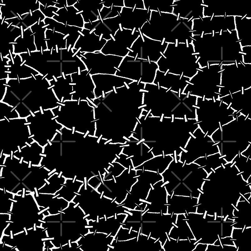 "Undead Zombie Stitch Voodoo Halloween Pattern" by GrandeDuc | Redbubble