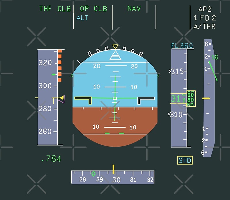"Airbus pfd display" by MimieTrouvetou | Redbubble