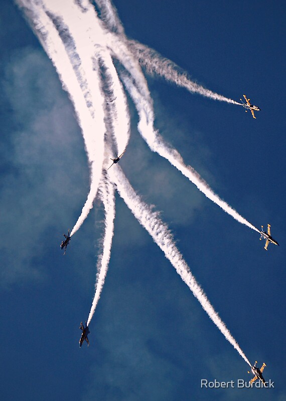 ""Blue Angel Six Pack"" by Robert Burdick | Redbubble