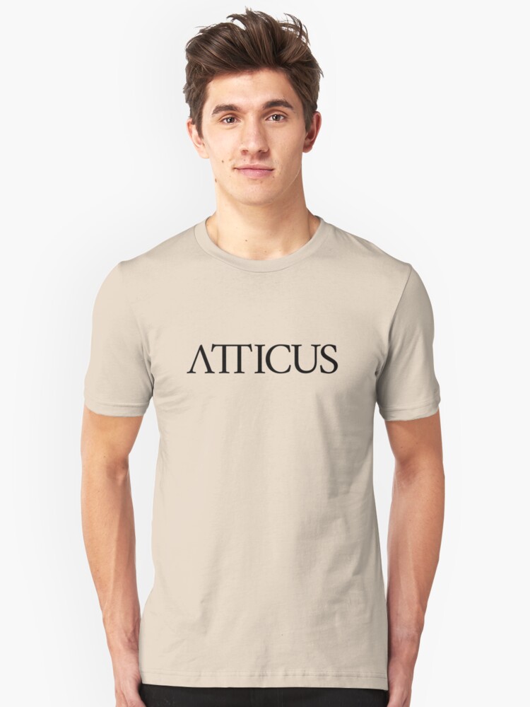 "Atticus Logo - Black" T-shirt by rustyatticus | Redbubble