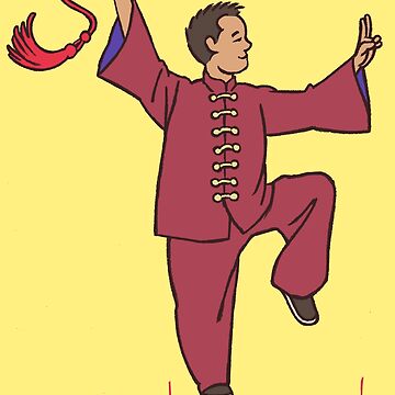 "Tai Chi care sword 04" Sticker by AlmaPortraits | Redbubble