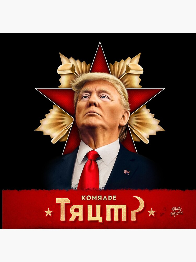 "Comrade Trump" Coasters (Set of 4) by BillyNomad | Redbubble