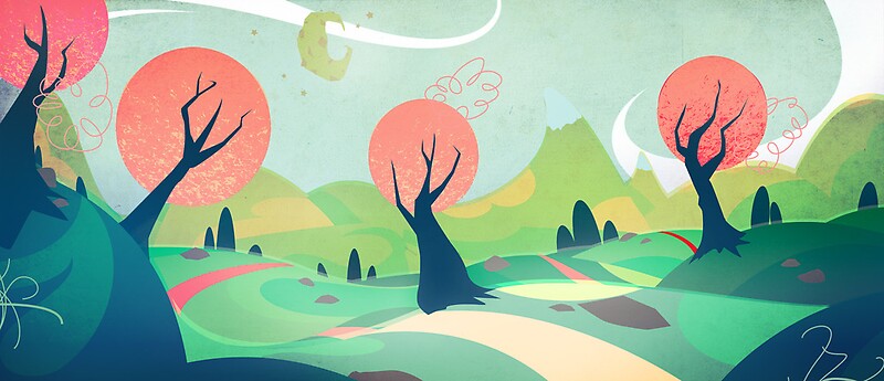 "*friendly background - soft vector colors*" by SenPowell | Redbubble