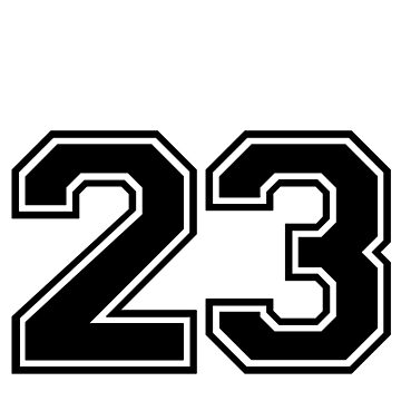 "Varsity Team Sports Uniform Number #23 - Black" Essential T-Shirt for ...