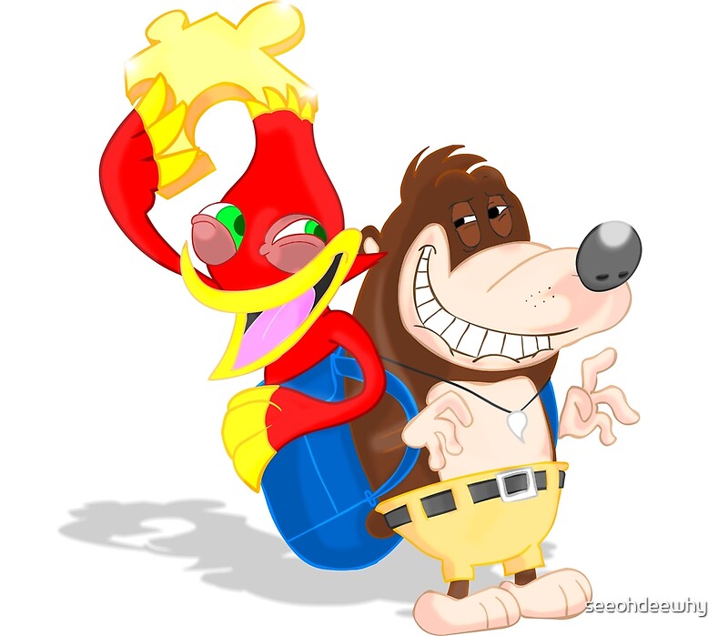 "Ren and Stimpy x Banjo-Kazooie" by seeohdeewhy | Redbubble