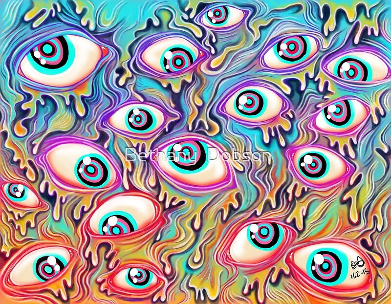 "Eyeball Pattern" by Bethany Dobson | Redbubble