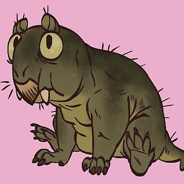 "Cartoon Lystrosaurus" Sticker for Sale by saint-eileen | Redbubble
