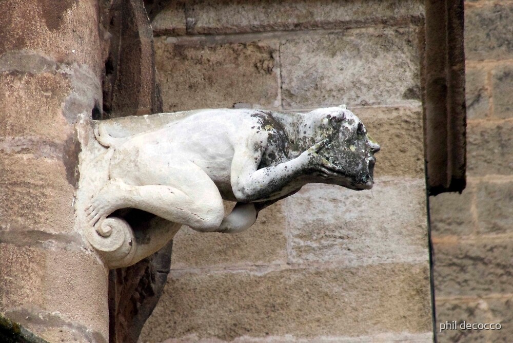 "Gargoyle Water Spout" by phil decocco | Redbubble