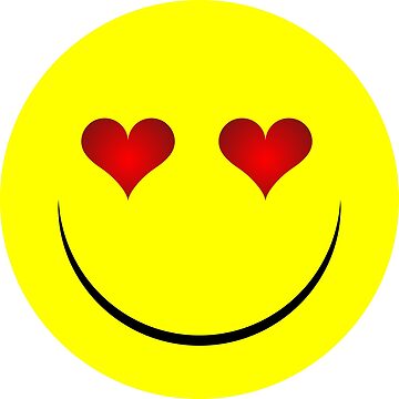 "love smiley face" Sticker for Sale by karismartin | Redbubble