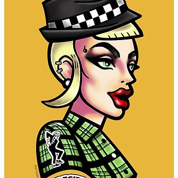 "Ska girl, rude girl" Sticker for Sale by Madtwins | Redbubble