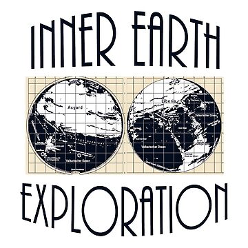 "Inner Earth Exploration" Sticker for Sale by kaunradt | Redbubble