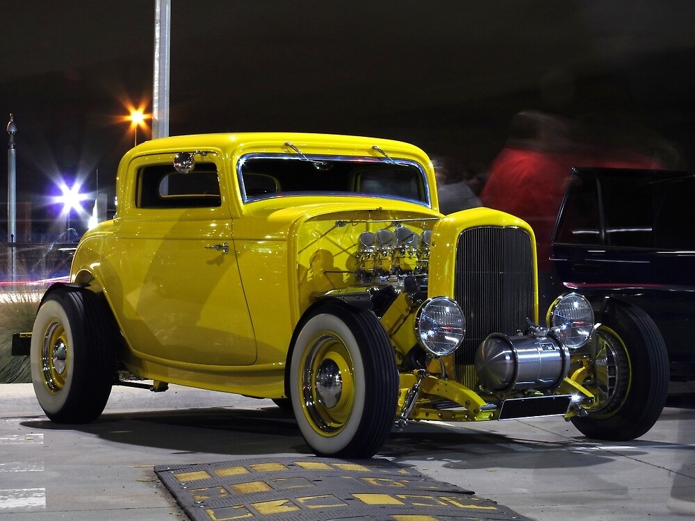 "Yellow Hot Rod." by Shuttershock Images | Redbubble