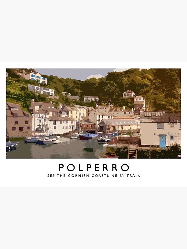 "Polperro (Railway Poster)" Poster by andrewroland | Redbubble