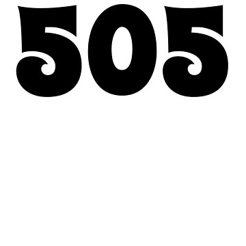 "505" Sticker for Sale by HermesDesign | Redbubble
