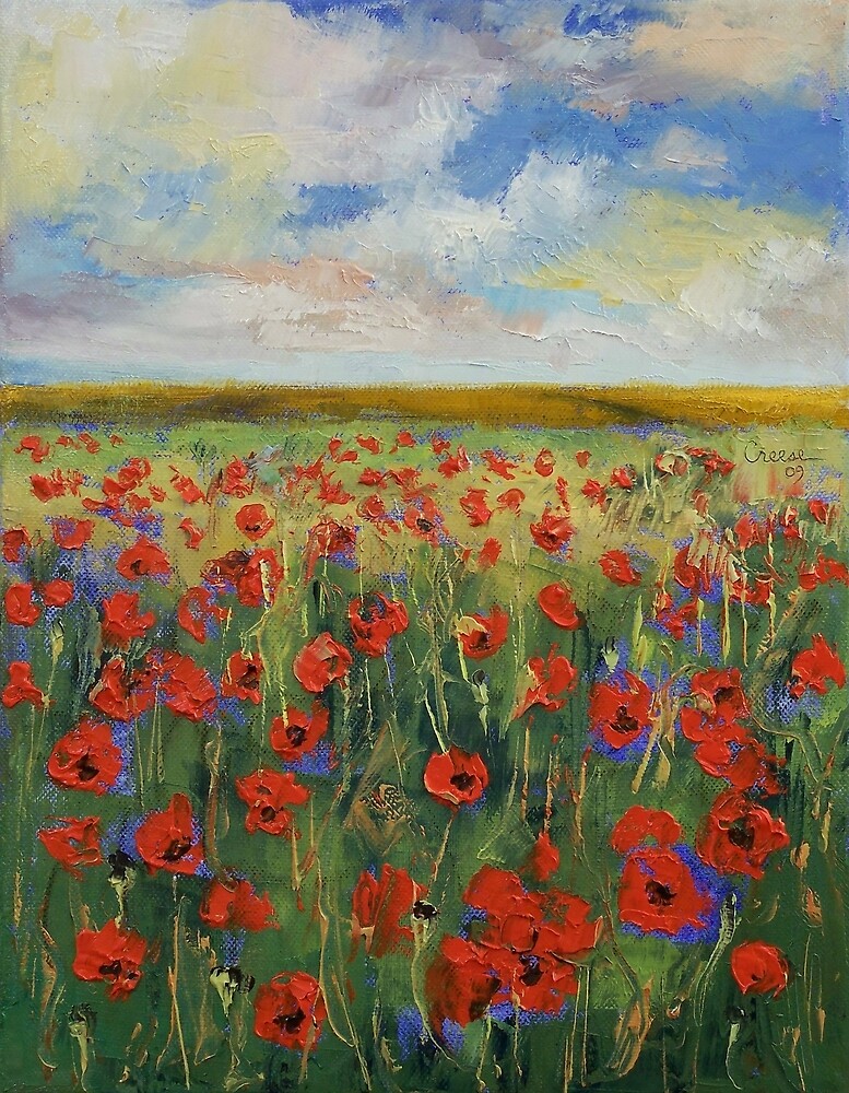 "Poppies" by Michael Creese | Redbubble