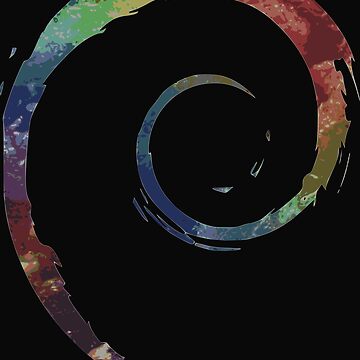 "Colorful Debian" Sticker for Sale by ZoldPardon | Redbubble