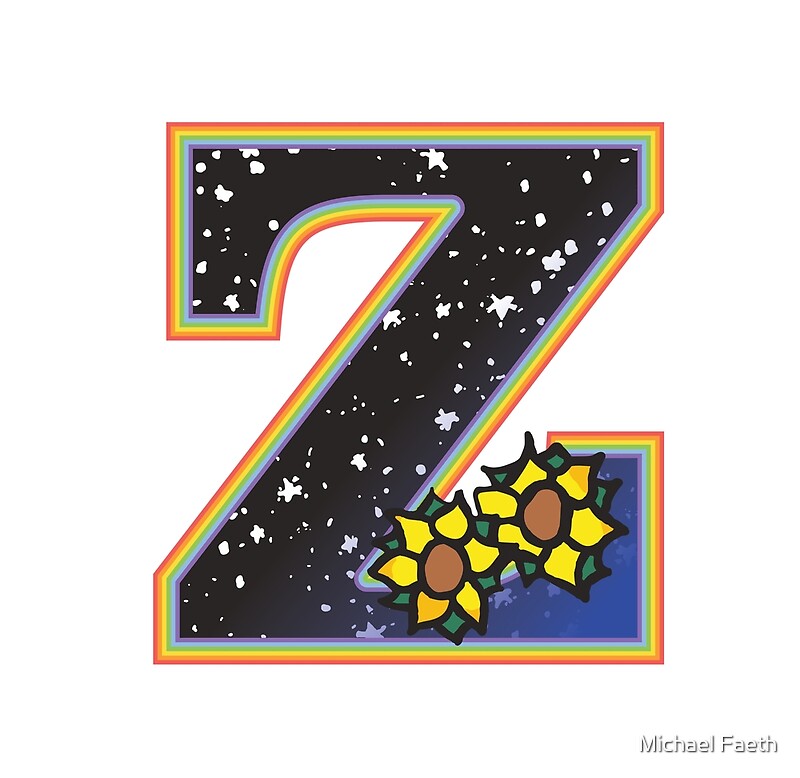 "The Letter Z - Rainbow, Night, and Day" by faethdesign | Redbubble