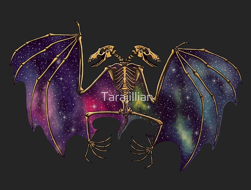 "Bat twins (black background)" by Tarajillian | Redbubble