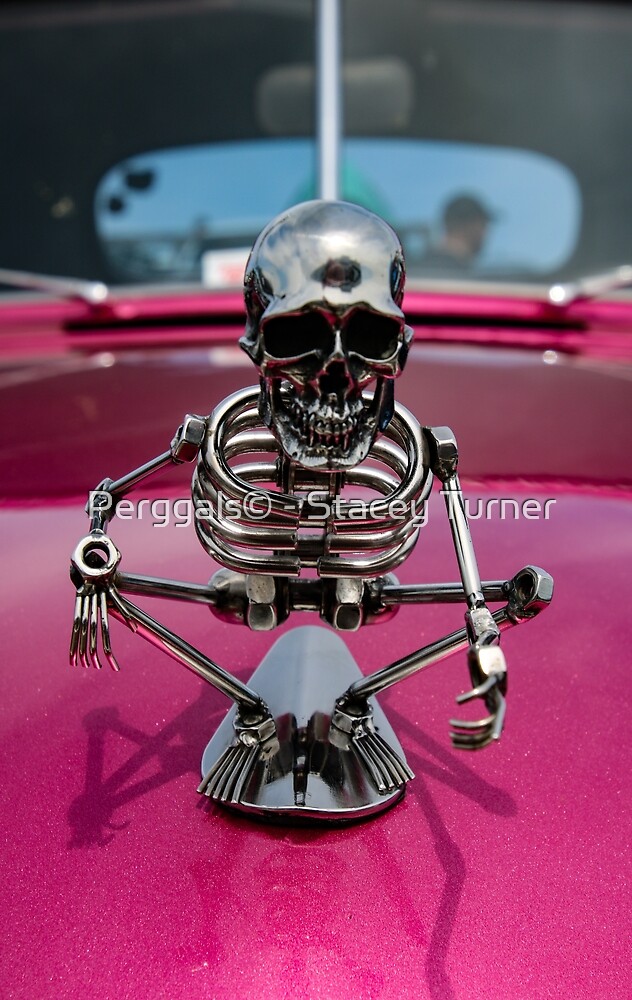 "skeleton hood ornament" by Perggals© - Stacey Turner | Redbubble