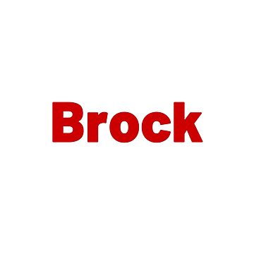 "Brock University Bold Logo" Art Board Print for Sale by Everyday ...