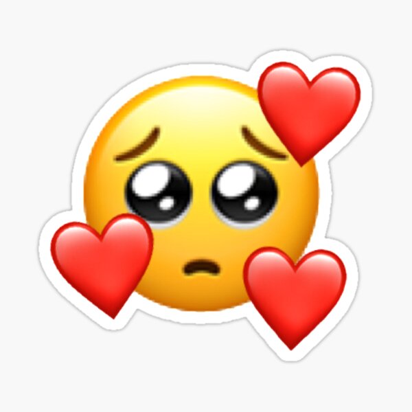 Sad Face Emoji Stickers | Redbubble