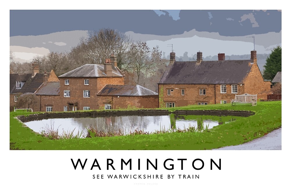 "Warmington (Railway Poster)" by Andrew Roland | Redbubble