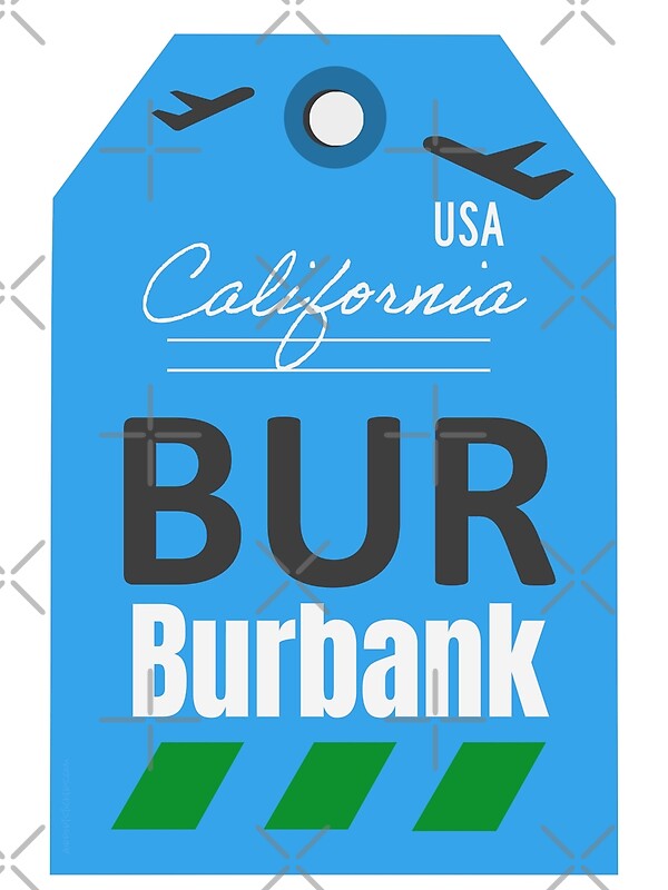 "Airport code BUR Burbank sky" by airportstickers K. G. | Redbubble