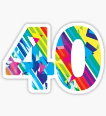 Number 40 Stickers | Redbubble