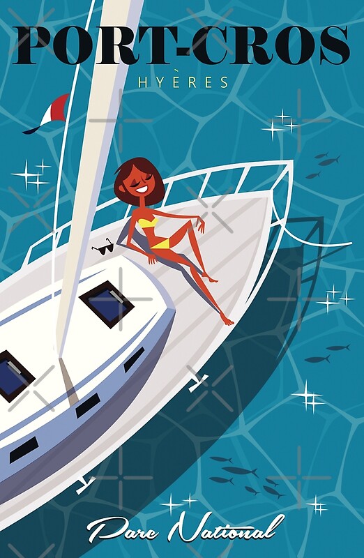 "Port Cros poster" by Gary Godel | Redbubble