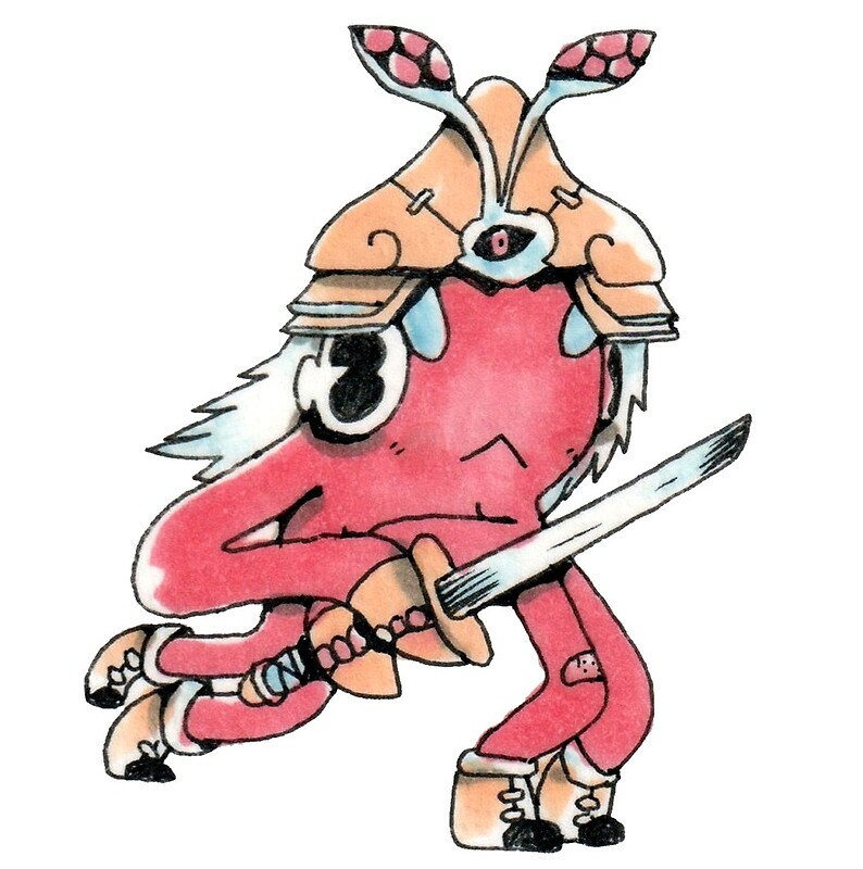 "Samurai Squid" by Dalton Stark | Redbubble