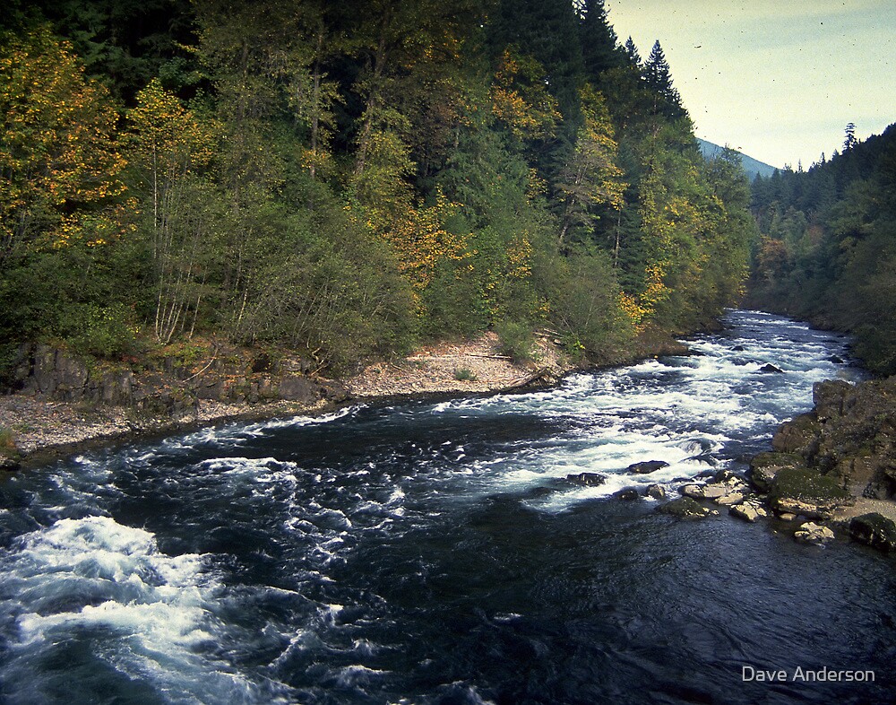 "North Santiam River, Niagara, Oregon" by Dave Anderson | Redbubble