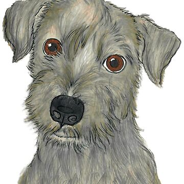 "Scruffy Dog" Sticker for Sale by Aliciamichele | Redbubble