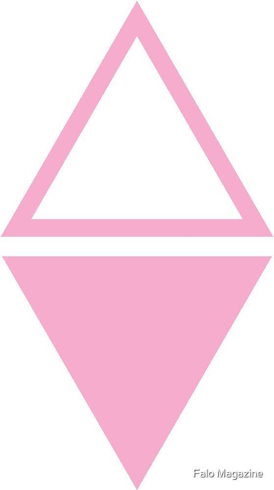 "Pink Bi-triangle" by Falo Magazine | Redbubble