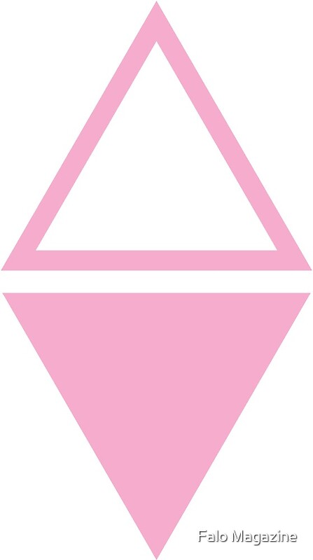 "Pink Bi-triangle" by Falo Magazine | Redbubble