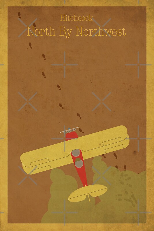 "North By Northwest (Alternative movie poster)" by maclac | Redbubble