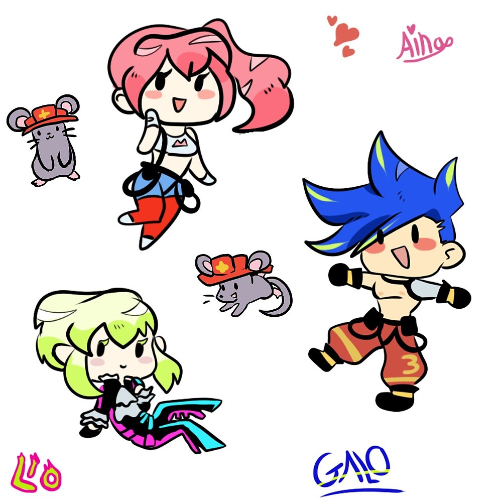 "PROMARE sticker pack, main 3" by UNBREOUS | Redbubble