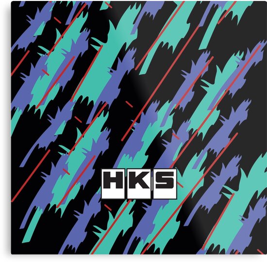 "HKS Retro Pattern" Metal Print by JDMShop | Redbubble