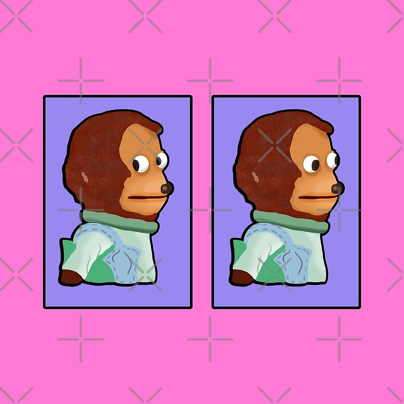 "Awkward Monkey Looking Away Puppet Meme" by Barnyardy | Redbubble