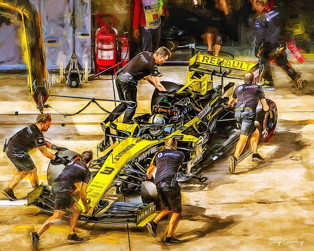 "Pit Crew" by Doug Canning | Redbubble