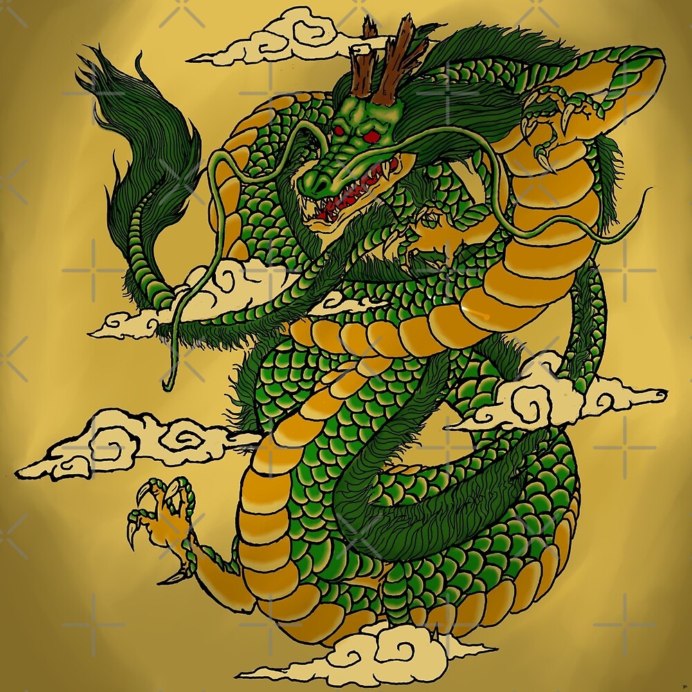 "Traditional Shenron" by hdavey91 | Redbubble